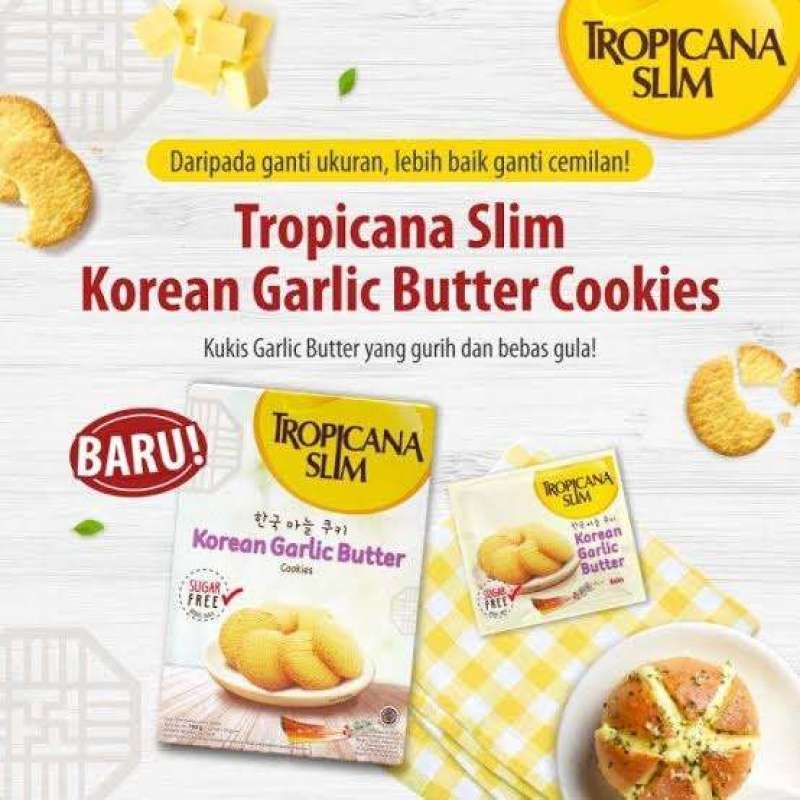 Promo Tropicana slim korean garlic butter cookies 100 gram Diskon 29% ...