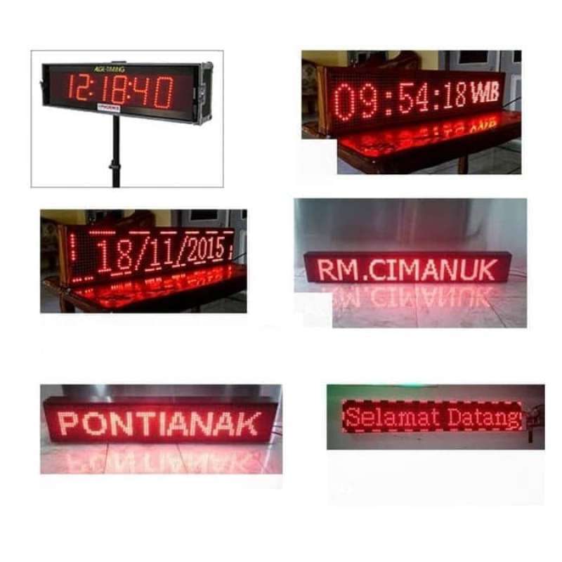 Promo Running Text / Moving Sign / Led / Advertising / Modul - Putih ...