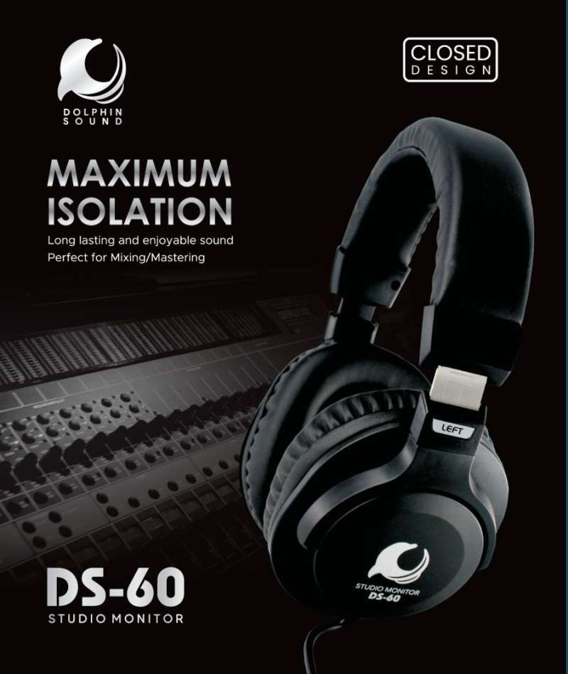 Promo Dolphin Sound Ds60 Ds-60 Studio Monitoring Headphone Diskon 31% ...