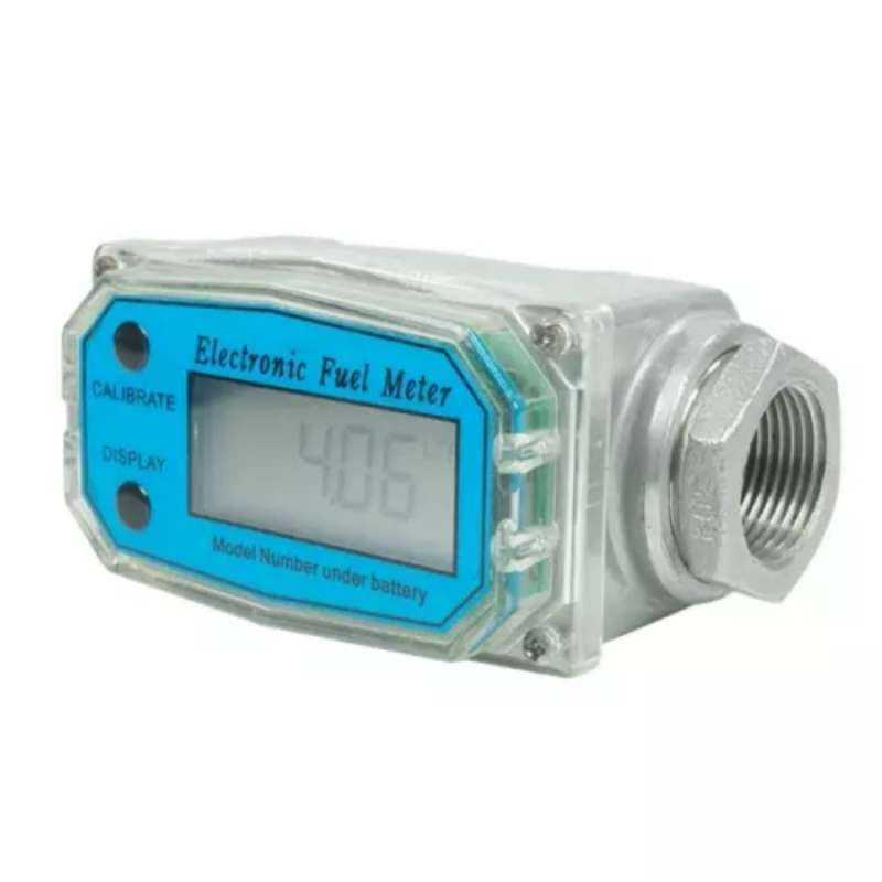 Promo Digital Turbine Flow Meter Fuel Water Diesel Oil 2 inch Diskon 23 ...