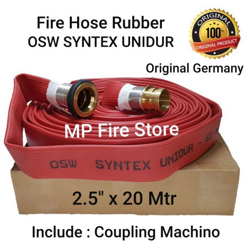 Promo Fire Hose Rubber OSW SYNTEX UNIDUR 2.5 x 20 M +CP Selang Pemadam ...