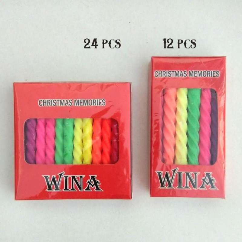 Jual Lilin Ulang Tahun Spiral / Ulir Wina Isi 24 Di Seller Goshen Shop ...