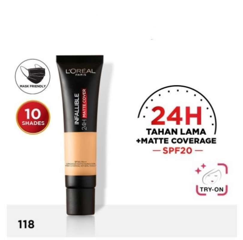 Promo L'oreal Paris Infallible 24h Pro-matte Liquid Foundation Diskon ...