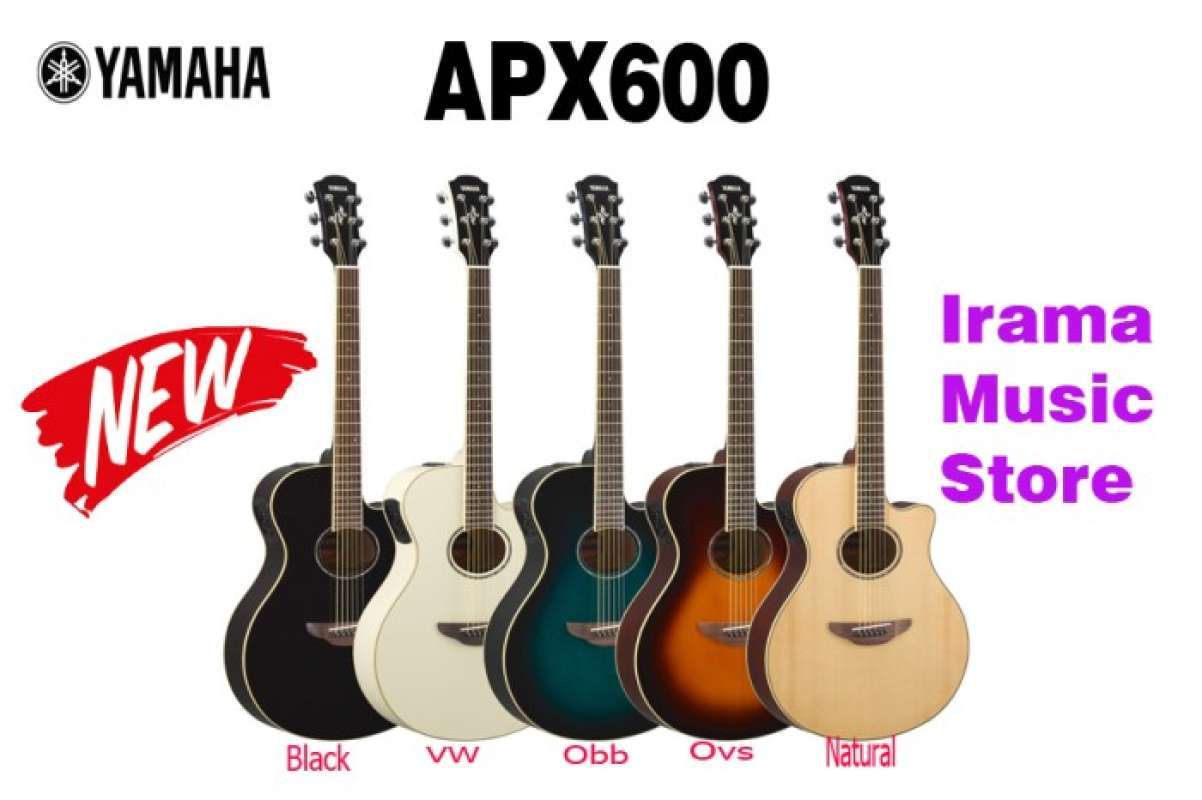 Promo Gitar Akustik Elektrik Yamaha Apx600 / Apx 600 ( Penerus Apx500 500 ) Diskon 23% Di Seller ...