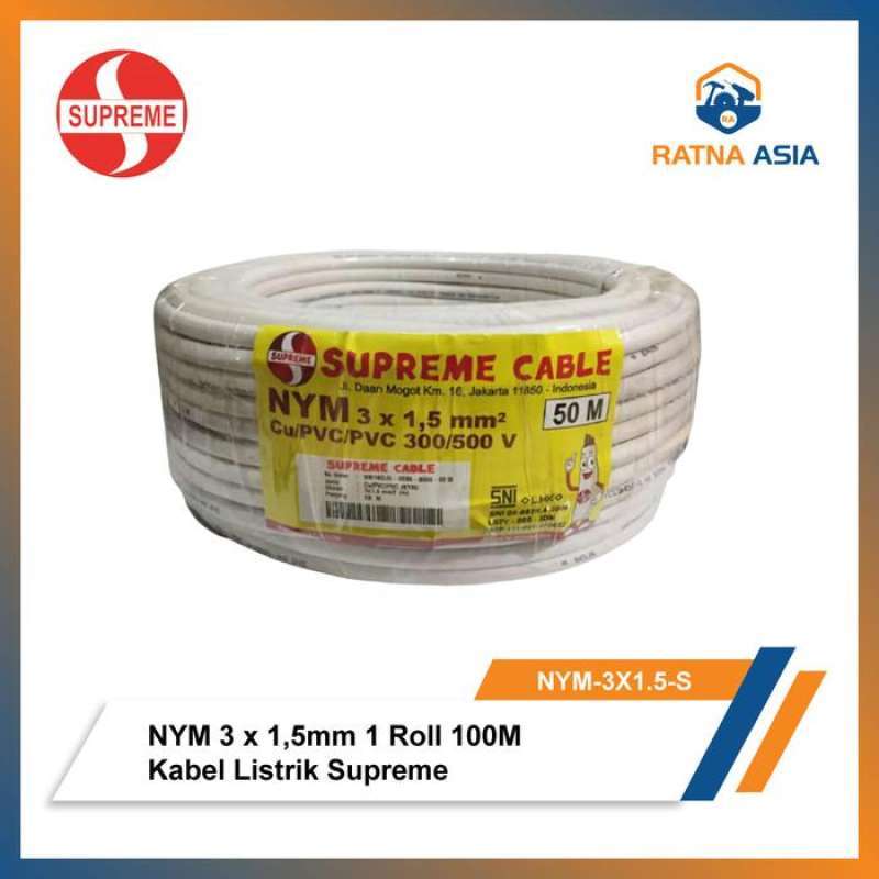 Jual Kabel Listrik Supreme Nym Roll Original Murah - Harga Diskon Juni 2024 | Blibli.com