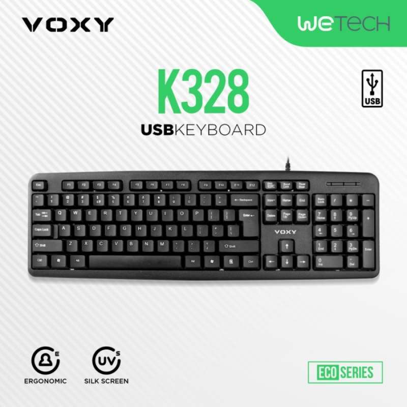 Promo VOXY K328 Komputer Keyboard USB Wired Keyboard for Windows, Mac Diskon 23% di Seller ...