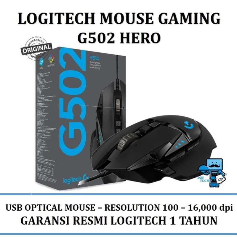 Promo Mouse Gaming G502 HERO High Performance - Resmi Diskon 23% di ...