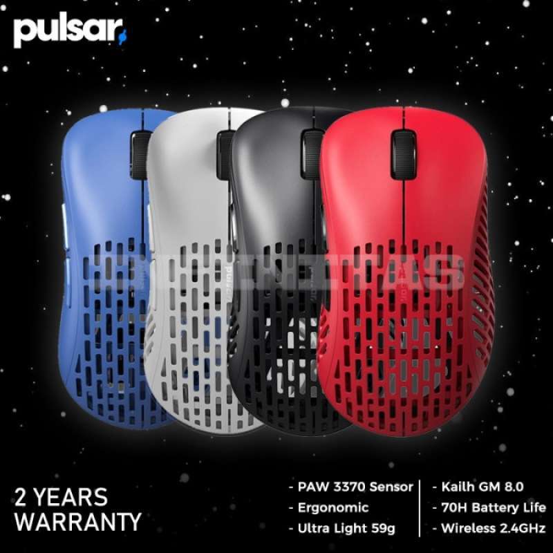 Promo Pulsar XLITE V2 Wireless Ultra Light Ergonomic Gaming Mouse ...
