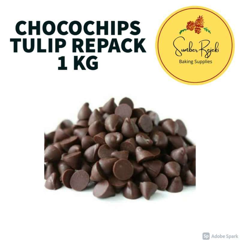 Promo Chocochip Tulip | Tulip Dark Compound Chocolate Chips 1 Kg / 1kg ...