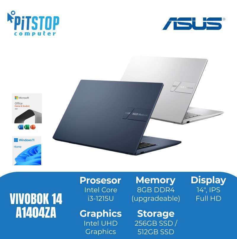Jual Asus Vivobook 14 A1404za-ips321 (core I3-1215u, Ram 8gb, Ssd 256gb ...