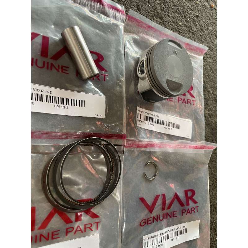 Jual PISTON KIT SET VIAR VIOR 125 CC MOTOR METIK PNP KYMCO 125CC di ...