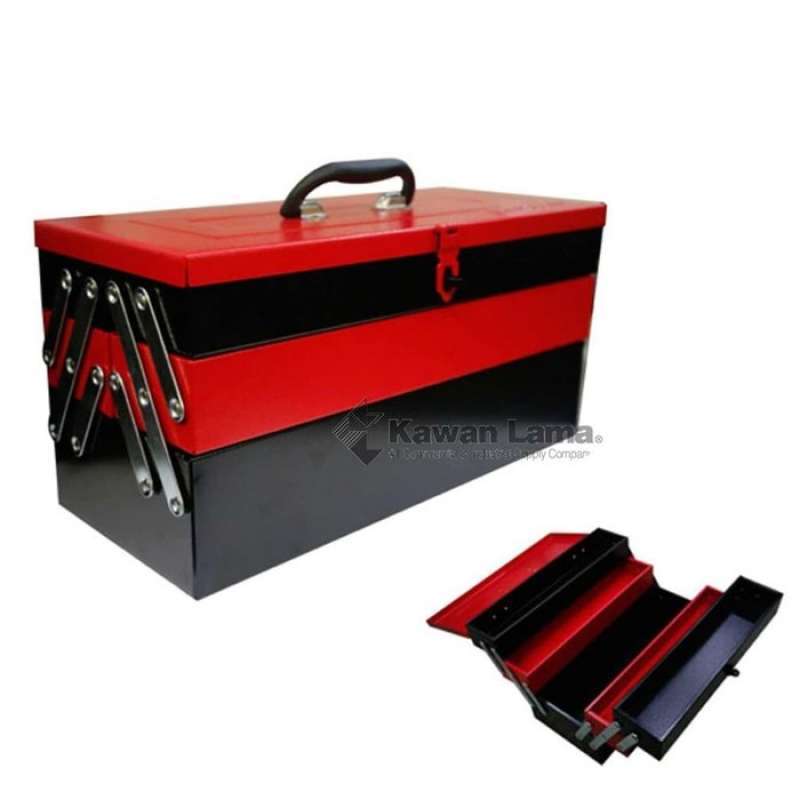 Promo STEEL TOOL BOX 3STEP 40X20X19.5CM KRISBOW KW0100813 10224950 ...