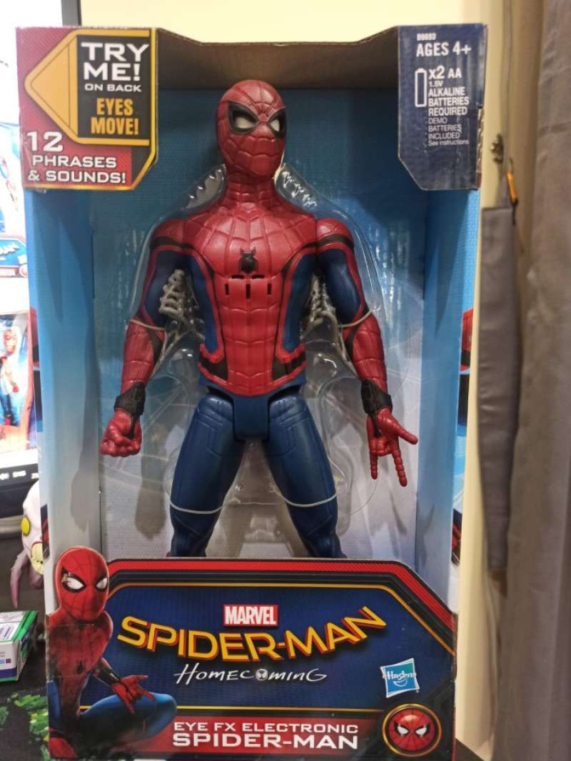 Promo Hasbro Marvel Spider-Man Homecoming Eye FX Electronic Spider-Man ...