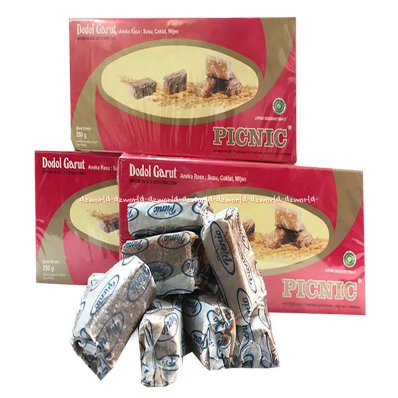 Jual Picnic Dodol Garut 500gr Aneka Rasa Susu Coklat Wijen Snack Camilan Khas Indonesia Oleh ...