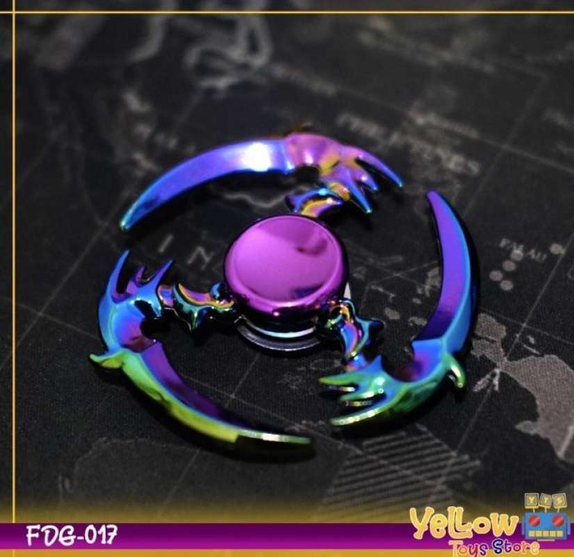 Promo Mainan Terbaru Fidget Spinner Rainbow Besi Metallic Dragon Diskon ...