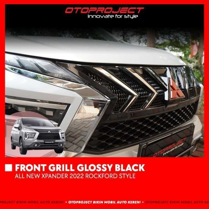 Jual Front Grill All New Xpander 2022 model Rockford - Black Glossy ...