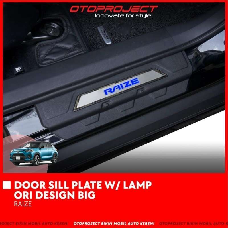 Jual Sill Plate Scuff Plate samping Toyota Raize With LED Ori Design ...