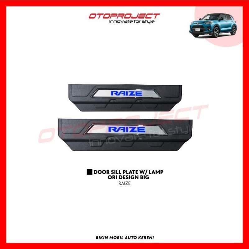 Jual Sill Plate Scuff Plate samping Toyota Raize With LED Ori Design ...
