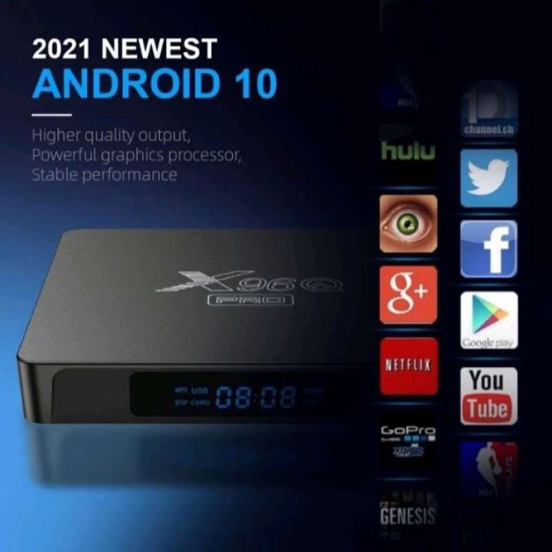 Promo Smart Android TV BOX X96Q PRO 4K Ram 2GB Rom 16GB Android 10 ...