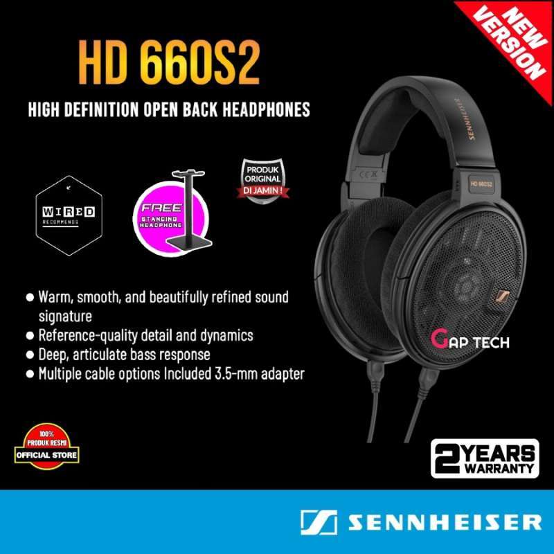Promo Sennheiser Hd 660s2 / Hd 660 S2 /hd660s2 Open Back Reference Headphone Original Diskon 1% ...