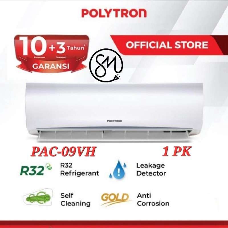 Jual AC Polytron 1 PK PAC-09VH Deluxe 2 di Seller Sinar Matahari SM ...