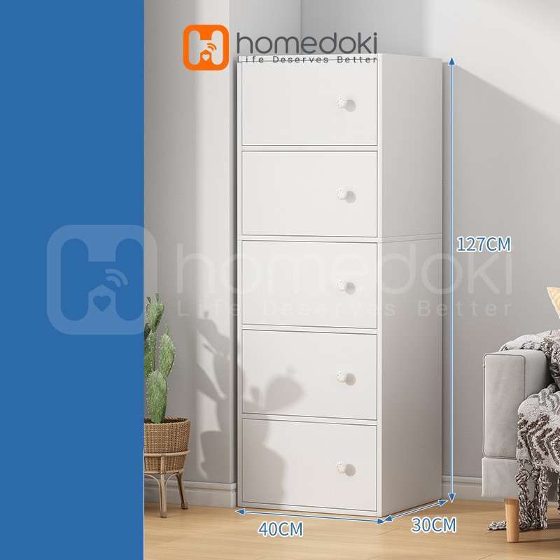 Promo Kabinet Penyimpanan Kayu / Lemari Multifungsi/ 4,5,6 Tier Laci ...