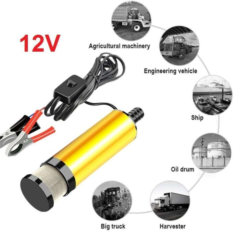 Jual Pompa Air Celup Portable Kecil 12V 38MM Diesel Pump Mini Oli ...
