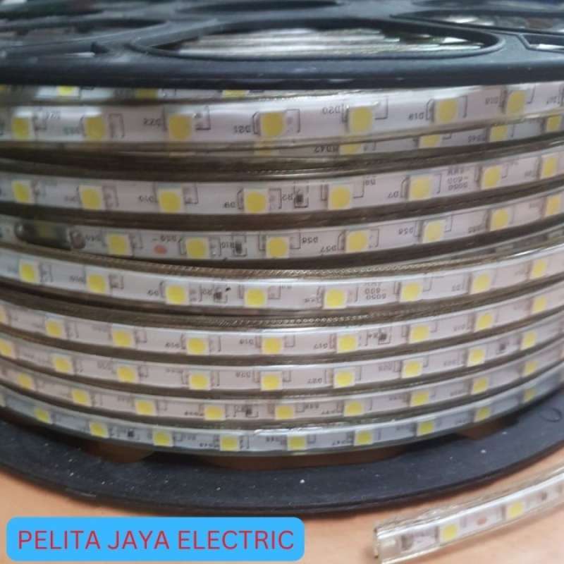 Promo LED SELANG 5050 220V PER 10 MTR + FREE SOCKET ~ READY STOCK ...