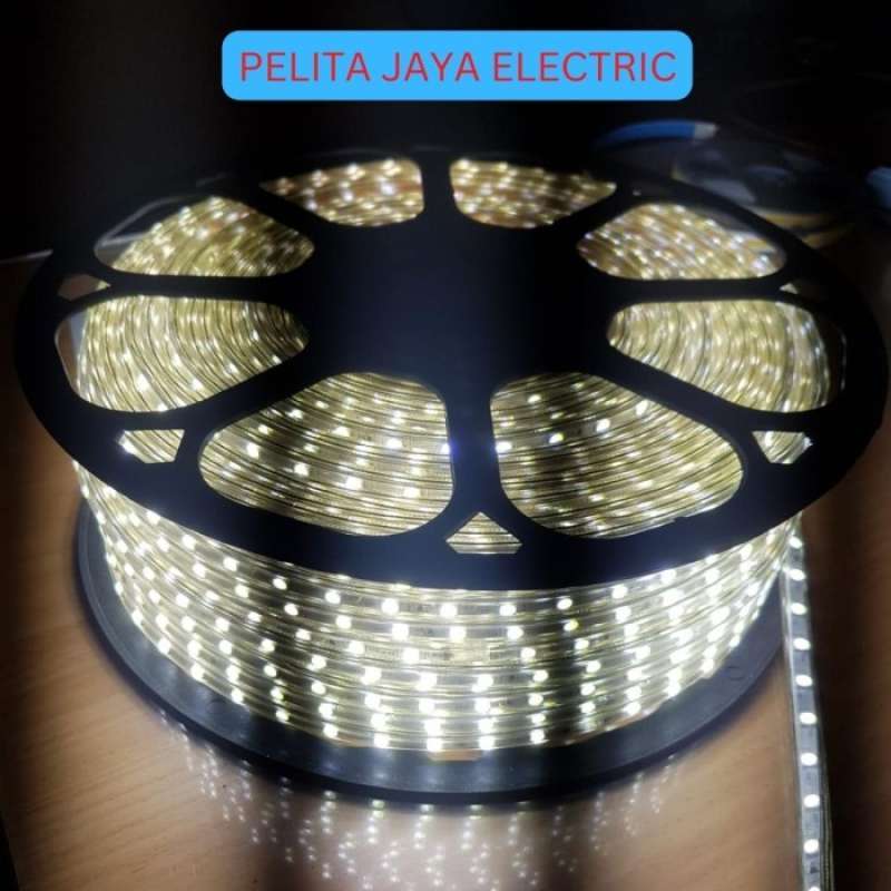Promo LED SELANG 5050 220V PER 10 MTR + FREE SOCKET ~ READY STOCK ...