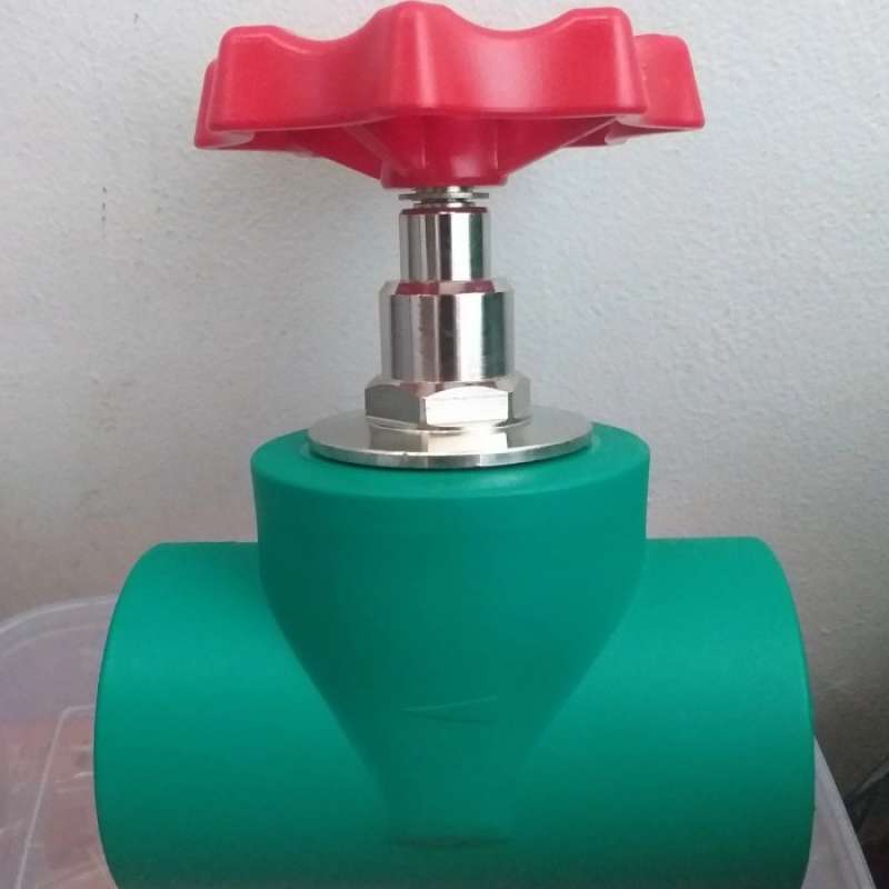 Promo Stop Kran Gate Valve PPR LESSO 11/2 Inch Dn 50mm Diskon 23% di ...