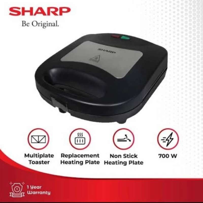 Jual Sharp Kzs-71bk Sandwich Toaster Multiplate Fungsi Grill And Wafle ...