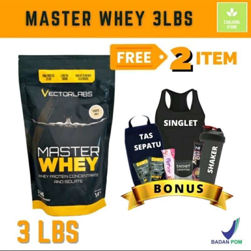 Promo vectorlabs whey protein 3 lbs master whey isolate Diskon 33% di ...
