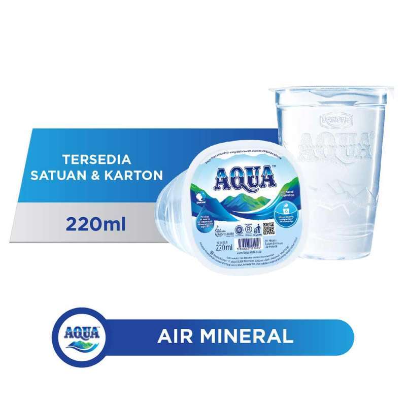 Jual Aqua Air Mineral 220 Ml Aqua Gelas Di Seller Hemat-o Shop - Cengkareng Timur, Kota Jakarta ...