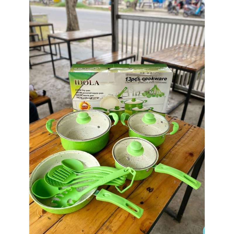 Jual Panci set marble coating set /cookware set marble/panci set idola ...