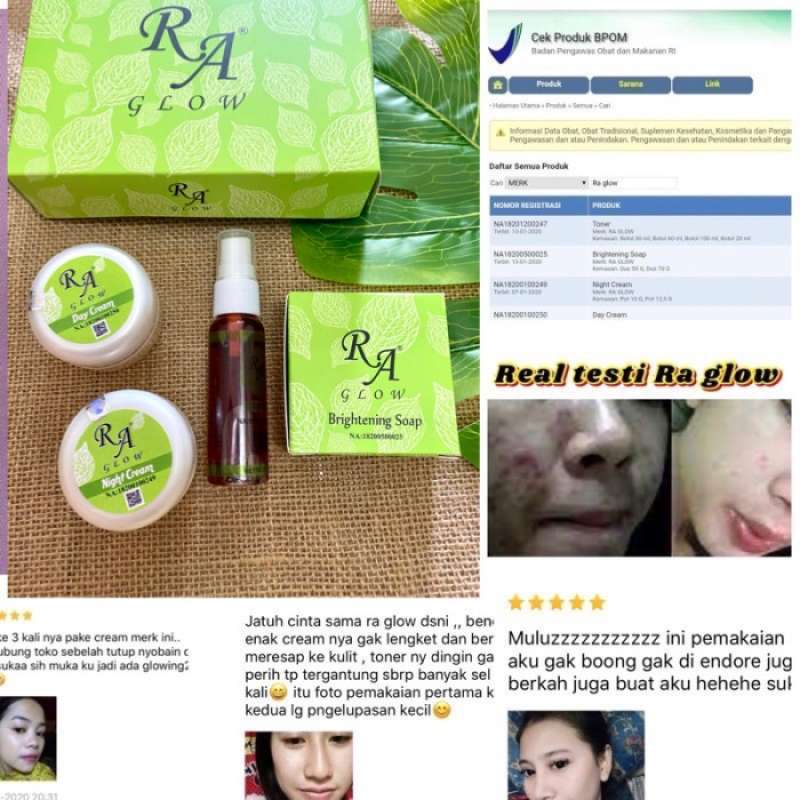 Promo Ra Glow Paket Penglupasan Ready Diskon 23% Di Seller Wukong Store ...
