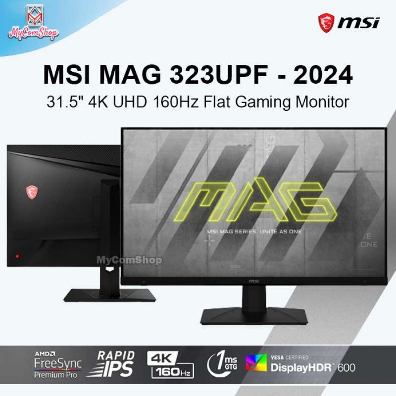 Jual Msi Mag 323upf 32uhd 4k Ips Gaming Monitor 160hz Hdr600 Freesync Di Seller Mycomshop ...