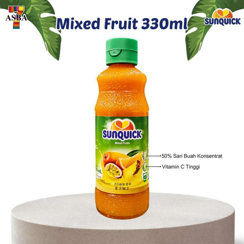 Jual SUNQUICK MIXED FRUIT 330ML di Seller TOKO ASBA7 - Bidaracina, Kota ...