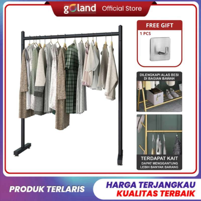 Promo Goland Rak Gantungan Baju Stand Hanger Baju Rak Serbaguna Full ...