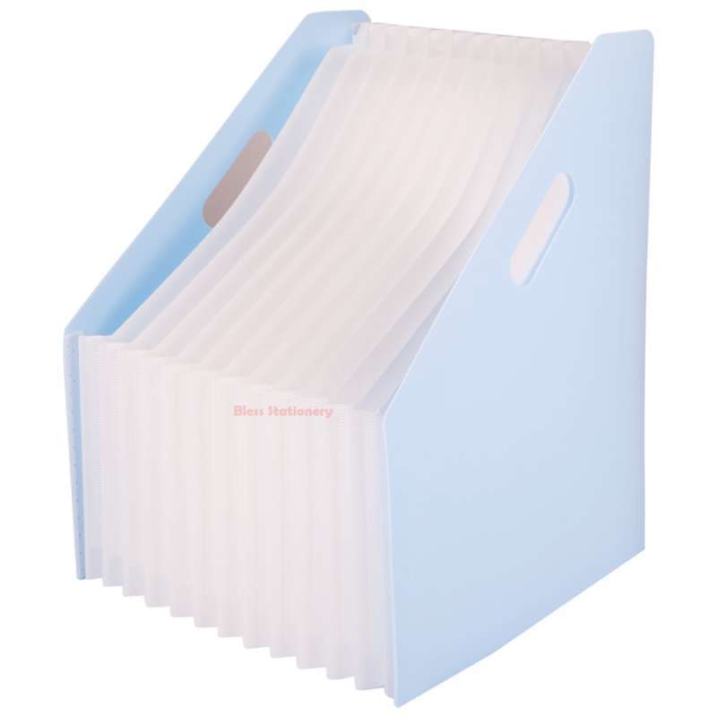 Jual Deli Box file Standing file Binder box Magazine file - Biru di ...