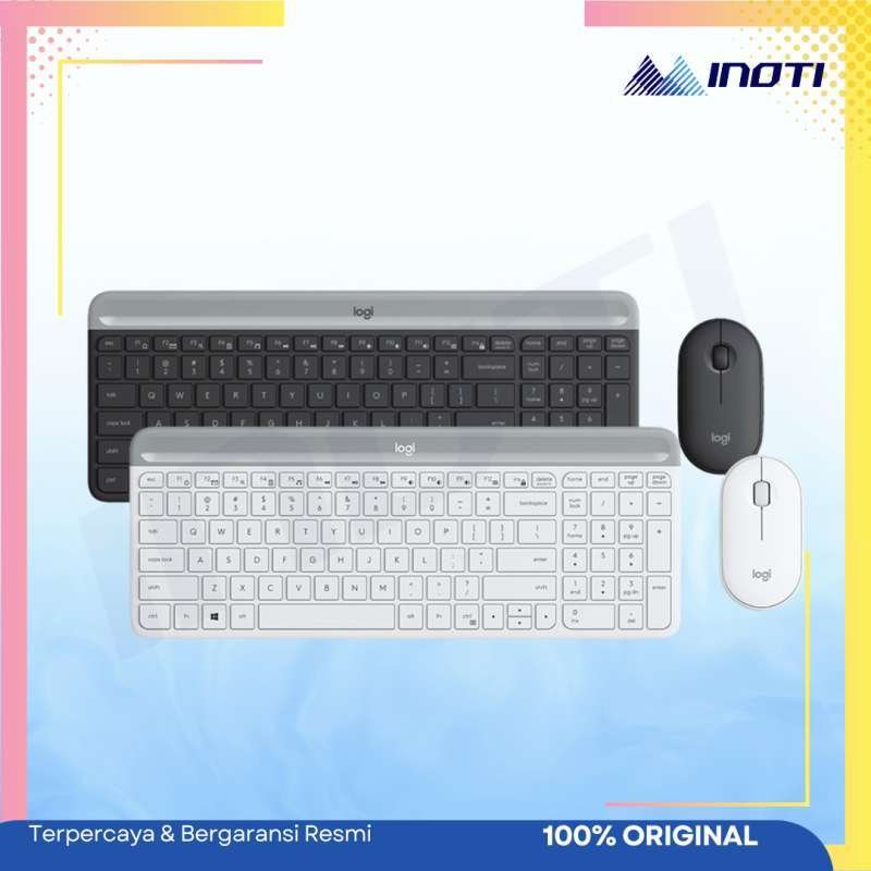 Jual Logitech MK470 Combo Keyboard dan Mouse Wireless Slim - Graphite ...