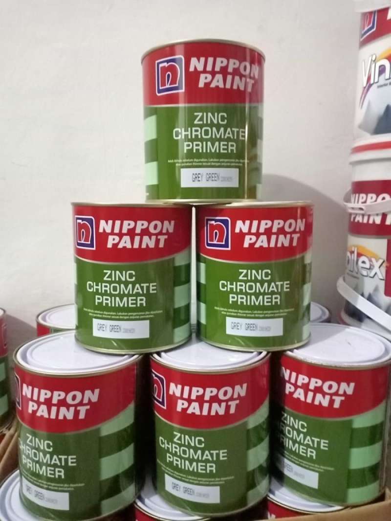 Jual Meni besi hijau Nippon Primer 1 kg, Cat Protective, Cat DASAR besi - Meni Nippon Zinc Hijau ...