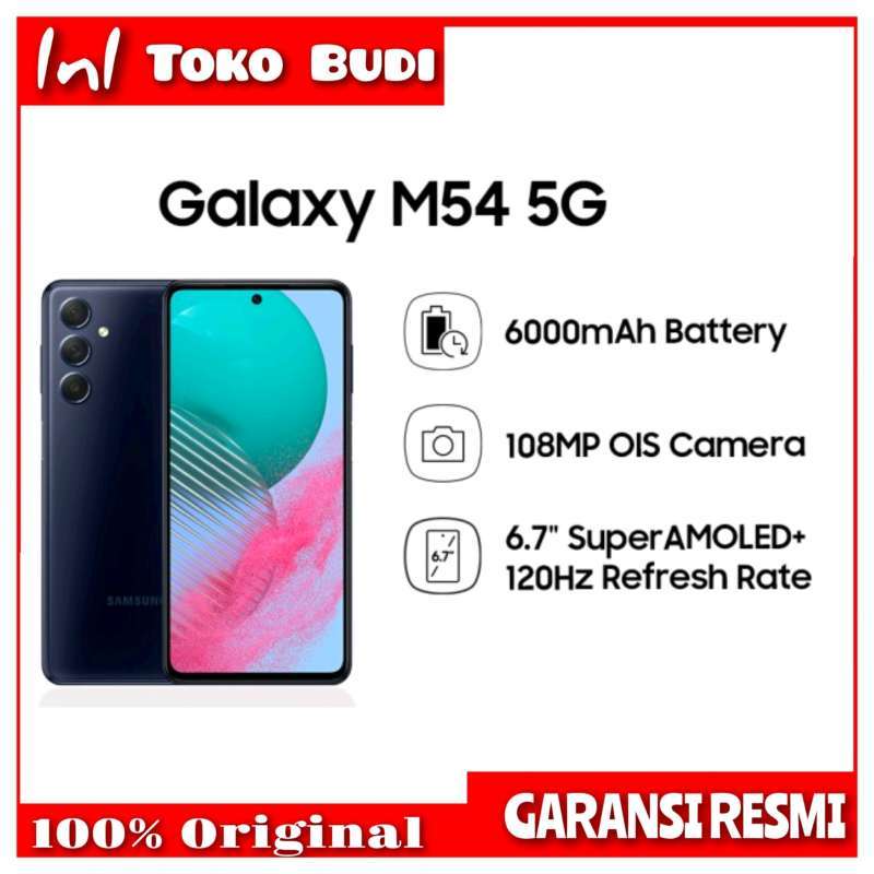Jual Samsung Galaxy M54 8gb 256gb Garansi Resmi Sein Blue Bonus