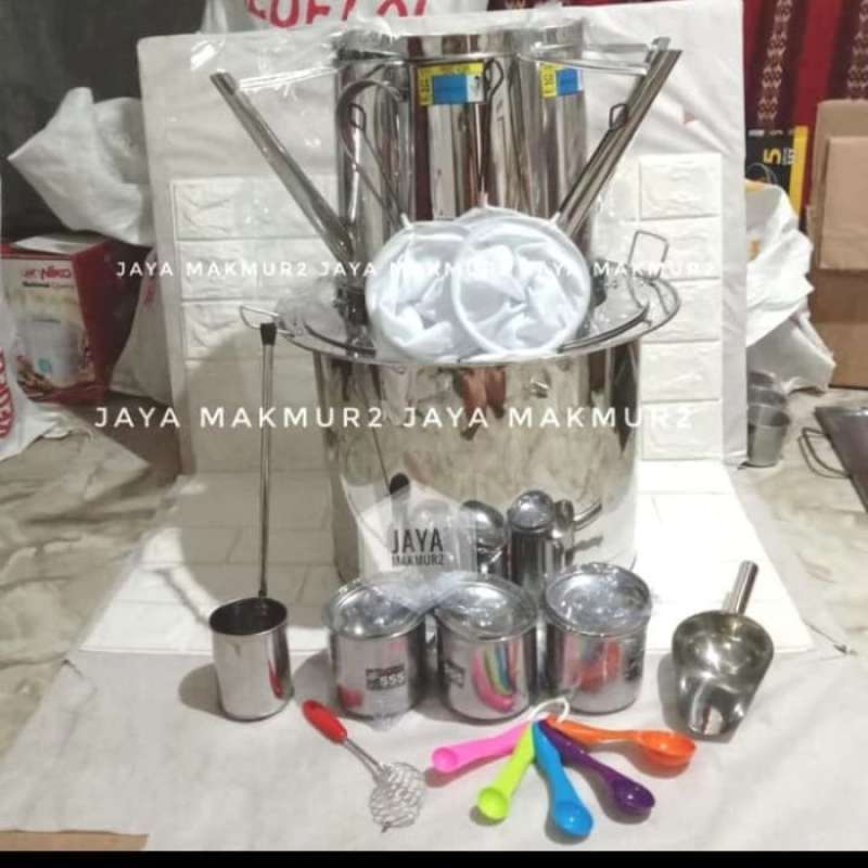 Promo New Dandang Uap Tea Set 3 Lobang Stainless / Dandang Teh Tarik ... Promo New Dandang Uap Tea Set 3 Lobang Stainless / Dandang Teh Tarik ...