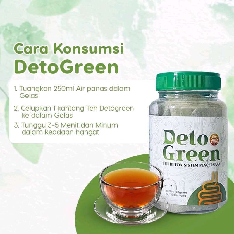 Jual Detogreen Paket 2 Botol Teh Detox Usus Sehat Di Seller Awi Herbal ...