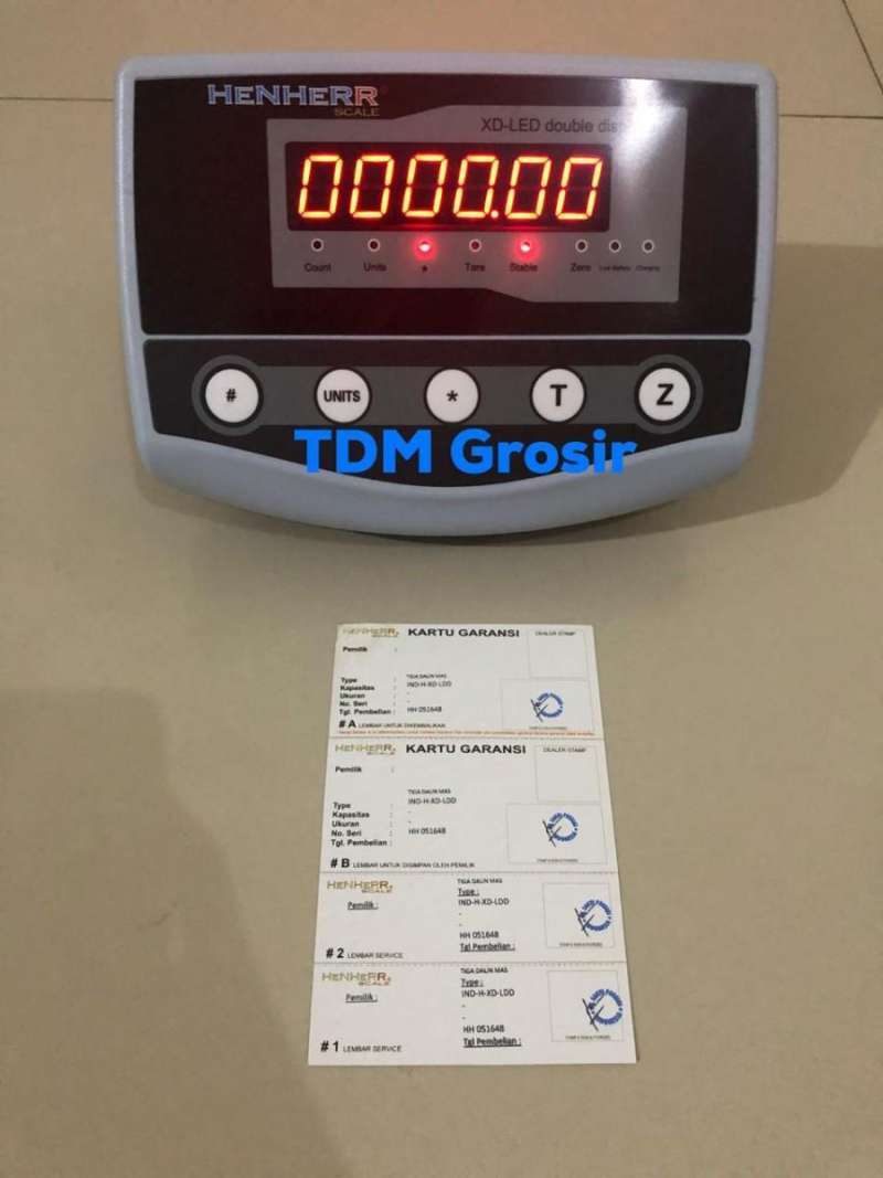 Jual Indikator Timbangan / Kepala Timbangan Henherr Double Display di Seller TDM Grosir - Mangga ...
