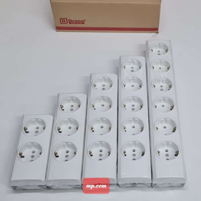 Jual Multiple Portable Socket Outlets Broco / Stop Kontak 6 Lobang ...