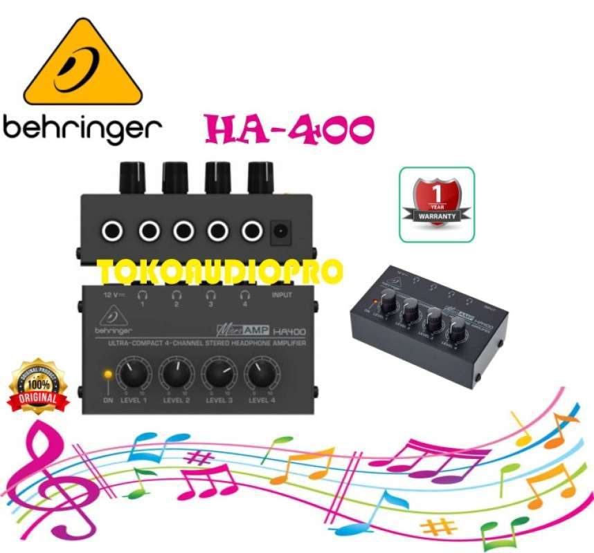 Promo behringer ha400 ha-400 ha 400 amplifier headphone Diskon 23% di ...
