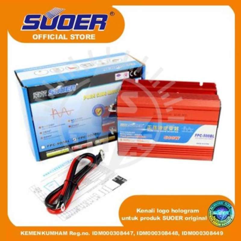Promo Power Inverter Pure Sine Wave / Sinus Murni 500 Watt 12 Volt Fpc 500W Diskon 23% di Seller ...