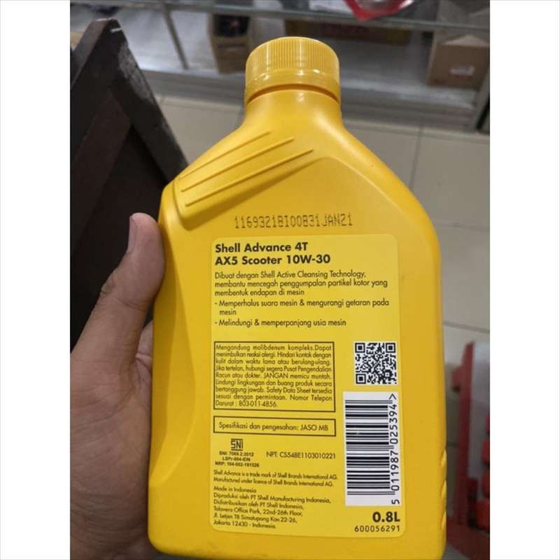 Jual OLI MESIN MATIC SHELL ADVANCE AX5 MATIC 10W-30 di Seller Galeri Motor - Karanganom, Kab ...