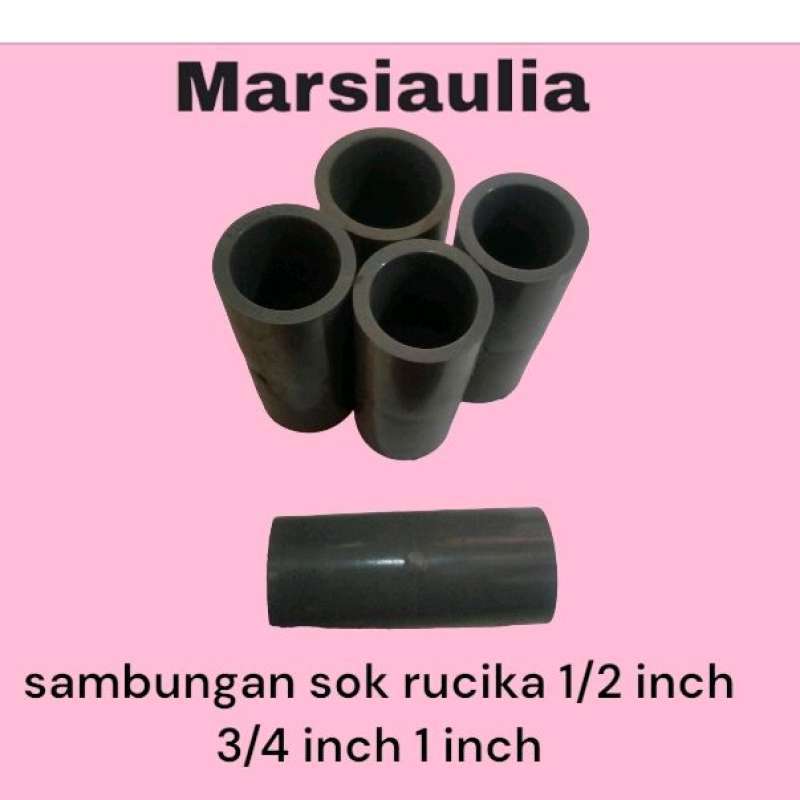 Jual sambungan sok pipa pvc rucika 1/2 inch 3/4 inch 1 inch sock di ...